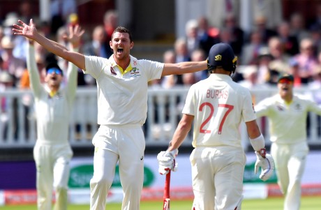 Australias Josh Hazlewood Celebrates Englands Jason Editorial Stock ...
