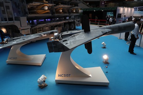 Antiradiation Drones Sit On Display During Editorial Stock Photo ...