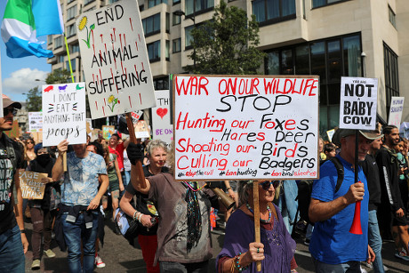Protestors Official Animal Rights March Marching Editorial Stock Photo ...