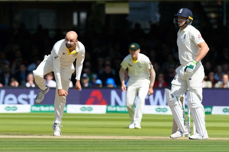 Nathan Lyon Australia Bowling During International Editorial Stock ...
