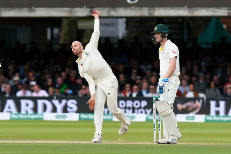 Jack Leach England Bowling During International Editorial Stock Photo ...