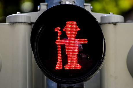 Pedestrian Red Light Depicting Marksman Lights Editorial Stock Photo ...
