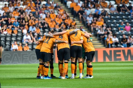 Hull City Team Huddle Before Kick Editorial Stock Photo - Stock Image ...