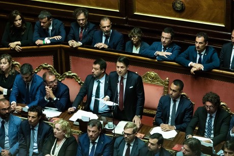Italian Premier addresses the Senate of the Republic, Rome, Italy - 20 ...