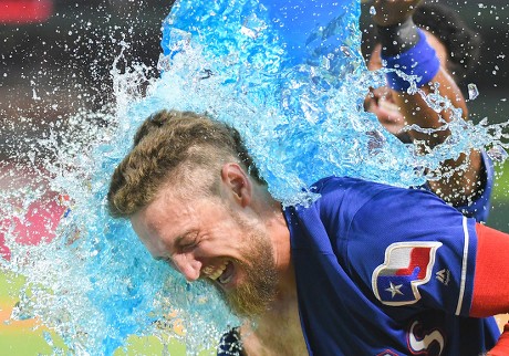 MLB Angels vs Rangers, Arlington, USA - 21 Aug 2019 Stock Pictures ...