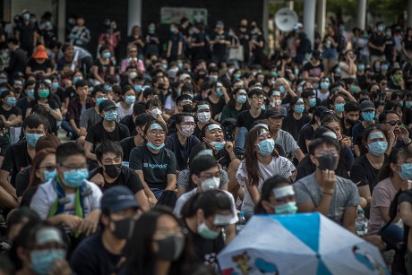 Student's rally in Hong Kong, China - 22 Aug 2019 Stock Pictures ...