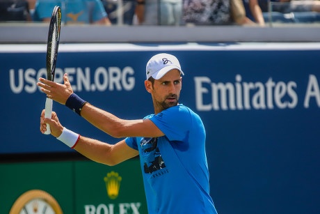 Novak Djokovic During Open Training Editorial Stock Photo - Stock Image ...