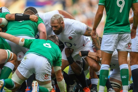England Forward Joe Marler Prepares Scrum Editorial Stock Photo - Stock ...