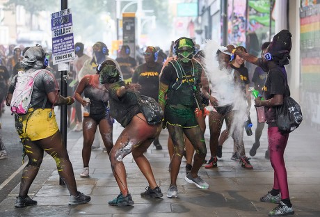 Revellers Enjoy Jouvert Paint Fight That Editorial Stock Photo - Stock ...
