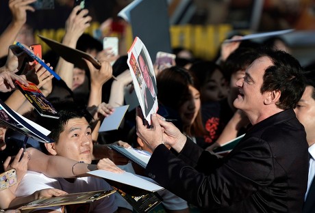 Quentin Tarantino R Signs Autographs Fans Editorial Stock Photo - Stock Image | Shutterstock
