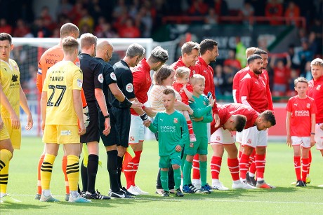 Swindon Town Players Mascots During Efl Editorial Stock Photo - Stock ...