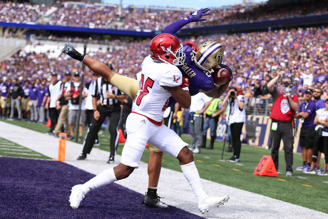 Washington Huskies Wide Receiver Aaron Fuller Editorial Stock Photo ...
