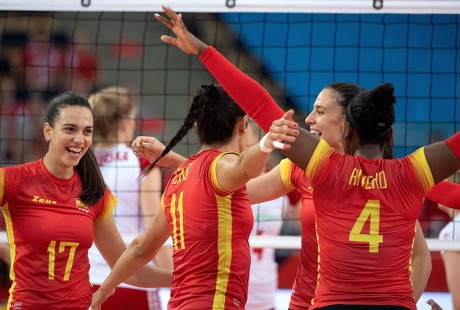 Spanish National Team Players Celebrate Point Editorial Stock Photo ...