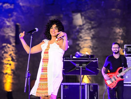 Egyptian Singer Dina Elwedidi Performs Salah Editorial Stock Photo ...