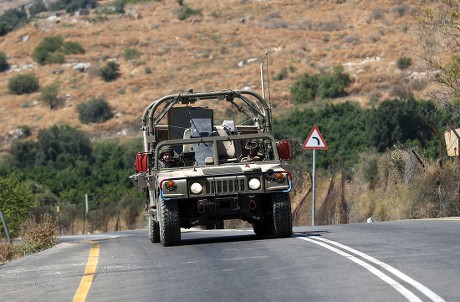 Israeli Military Vehicle Patrols On Road Editorial Stock Photo - Stock ...