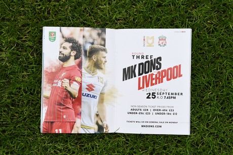 Carabao Advert Match Day Programme Editorial Stock Photo - Stock Image ...