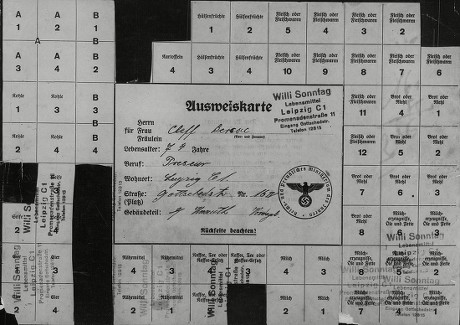 Wwii Germany Rationing Picture Shows This Editorial Stock Photo - Stock ...