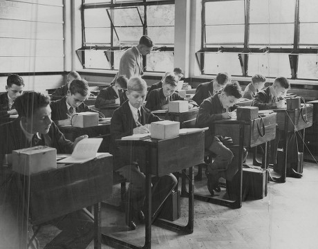 Wwii Britain Schoolschildren Return School Picture Editorial Stock ...
