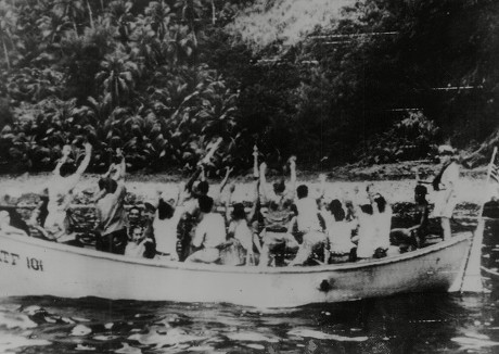 Wwii Japan Prisonersanatahan Island 19 Surrendering Editorial Stock ...