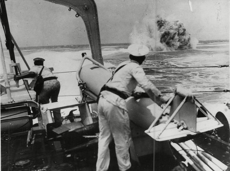 Wwii Britain Navy Depth Charge Picture Editorial Stock Photo - Stock ...