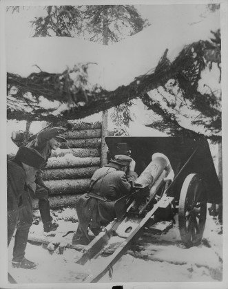 Wwii Finland Picture Shows Camouflaged Finnish Editorial Stock Photo ...
