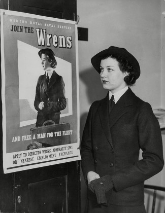 Wwii Britain Wrens Womens Royal Naval Editorial Stock Photo - Stock ...