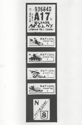 Wwii America Rationing Picture Shows America Editorial Stock Photo ...