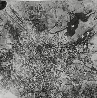Wwii Allied Reconnaissance Views Germanyaerial Reconnaissance Editorial ...