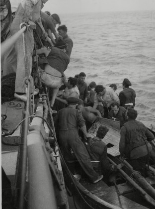 Wwii Britain Merchant Ships Survivors Picture Editorial Stock Photo ...