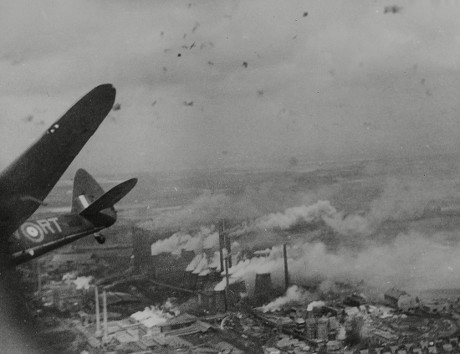 Wwii Allied Reconnaissance Air Viewsraids Germany Editorial Stock Photo ...