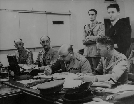 Wwii France Armistice Vichy Representatives Sign Editorial Stock Photo ...