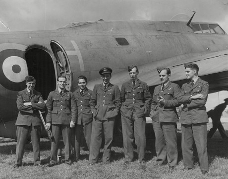 Wwii Britain Raf Bomber Command Crew Editorial Stock Photo - Stock ...