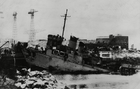 Wwiibritish Navy Ships Destroyers Picture Showshms Editorial Stock ...