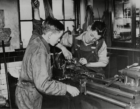 Wwii Britain Munitions Schoolboys On Munition Editorial Stock Photo ...