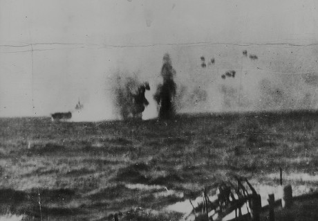 Wwiibritish Navy Ships Action Picture Showshms Editorial Stock Photo ...