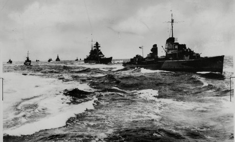 Wwii Germany Navy Ships Channel Dash Editorial Stock Photo - Stock ...