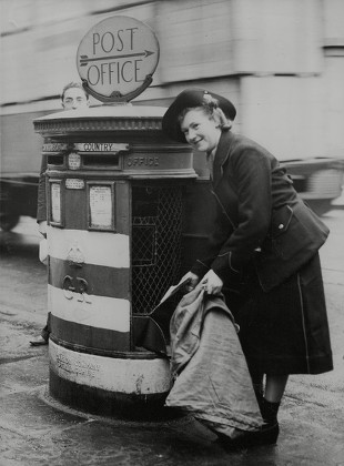 Wwii Britain Post Office Once Again Editorial Stock Photo - Stock Image ...