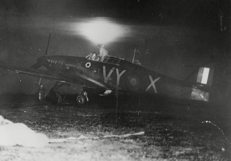 Wwii Britain Raf Night Fighter Squadronbattle Editorial Stock Photo ...