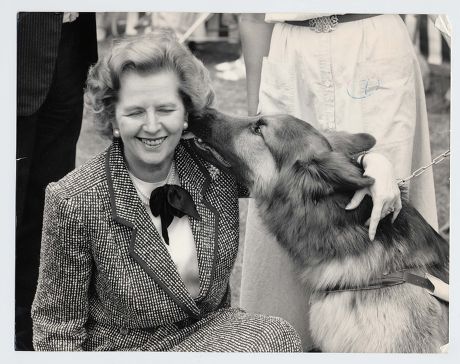 Margaret Thatcher Takes Licking Exeter Guide Editorial Stock Photo ...