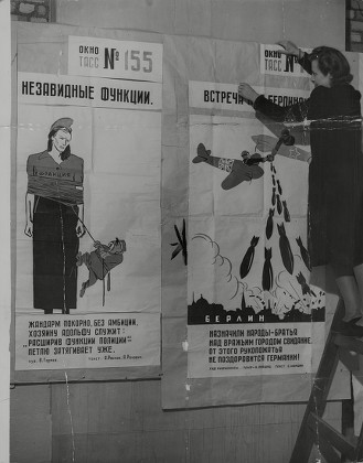 Wwii Russiaexhibition Soviet War Posters Picture Editorial Stock Photo ...