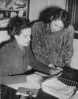 Wwii Britain Ats Auxiliary Territorial Service Editorial Stock Photo ...