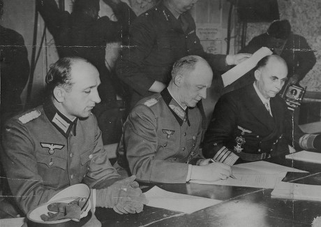 Wwii Germany Surrender Picture Shows Here Editorial Stock Photo - Stock ...