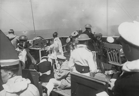 Wwii Britain Navy Cruiser Deck Scene Editorial Stock Photo - Stock ...