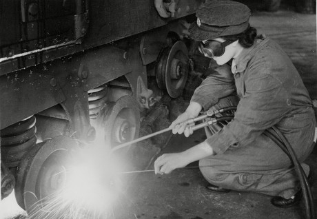 Wwii Britain Ats Auxiliary Territorial Service Editorial Stock Photo ...