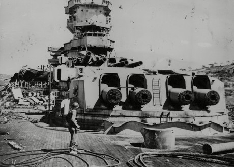 Wwii France Navy Wrecked Battleship Toulon Editorial Stock Photo ...