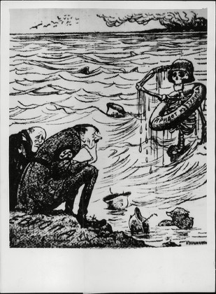 Wwii Russia Cartoons Soviet Cartoonist Portrayed Editorial Stock Photo ...