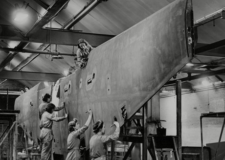 Wwii Britain Aircraft Production Britains Finest Editorial Stock Photo ...