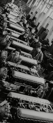 Wwii Britain Aircraft Production Work Full Editorial Stock Photo ...