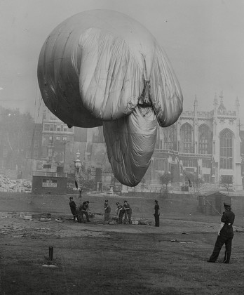 Wwii Britain Home Defence Barrage Balloons Editorial Stock Photo ...
