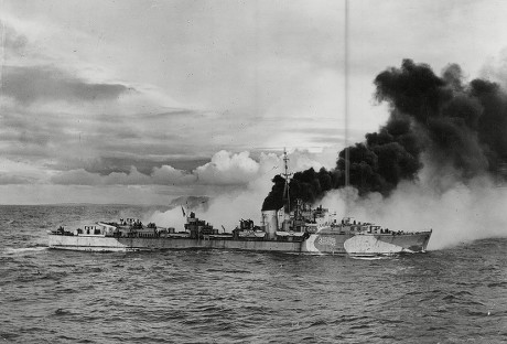 Wwii Britain Navy Destroyers Picture Shows Editorial Stock Photo ...